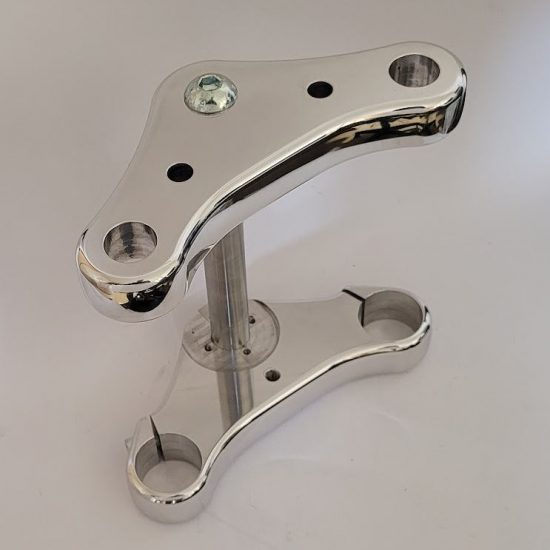 Adjustable rake triple trees 250mm - Twinside Cycles