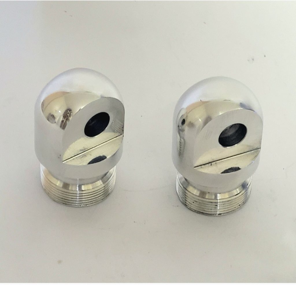 Tube end caps for adjustable triple trees - Twinside Cycles